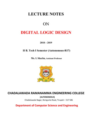 Dld lecture notes | PDF
