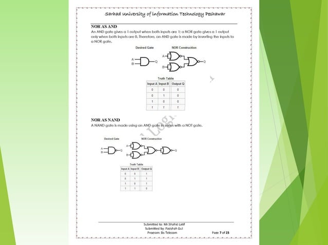DLD Practical Lab Work | PPT