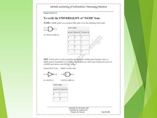 DLD Practical Lab Work | PPT