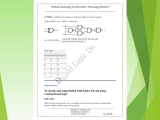 DLD Practical Lab Work | PPT