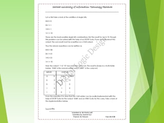 DLD Practical Lab Work | PPT