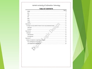 DLD Practical Lab Work | PPT