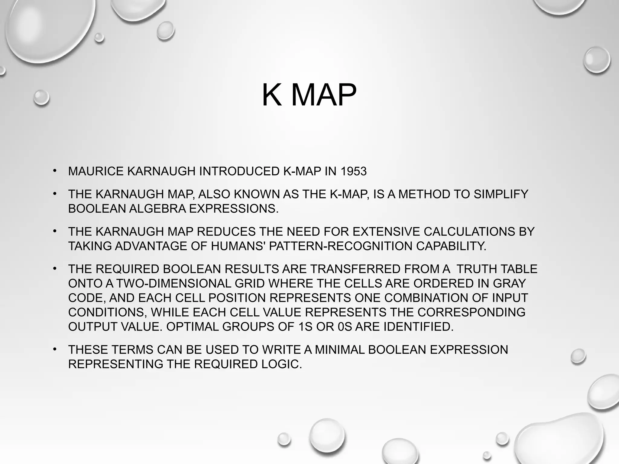 The Karnaugh Map | PPT