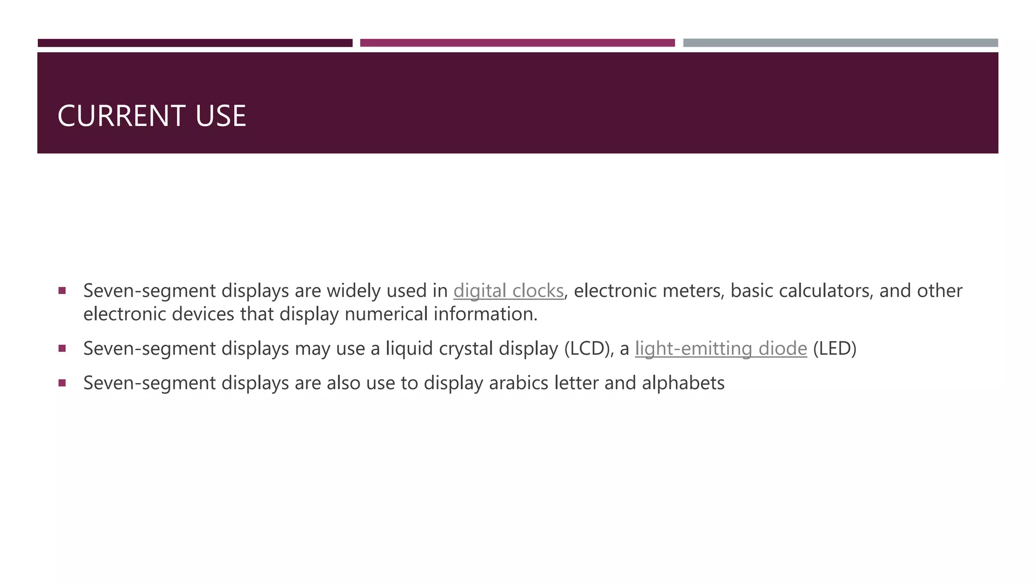 seven segment display | PPTX