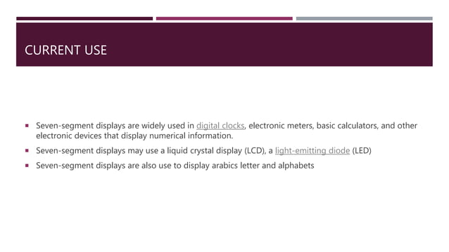seven segment display | PPTX