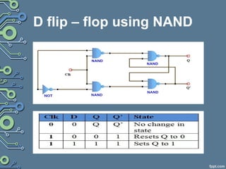 Flip Flop | PPT | Data Storage and Warehousing | Computing