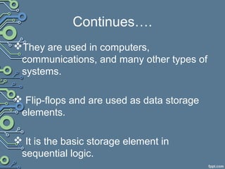 Flip Flop | PPT | Data Storage and Warehousing | Computing