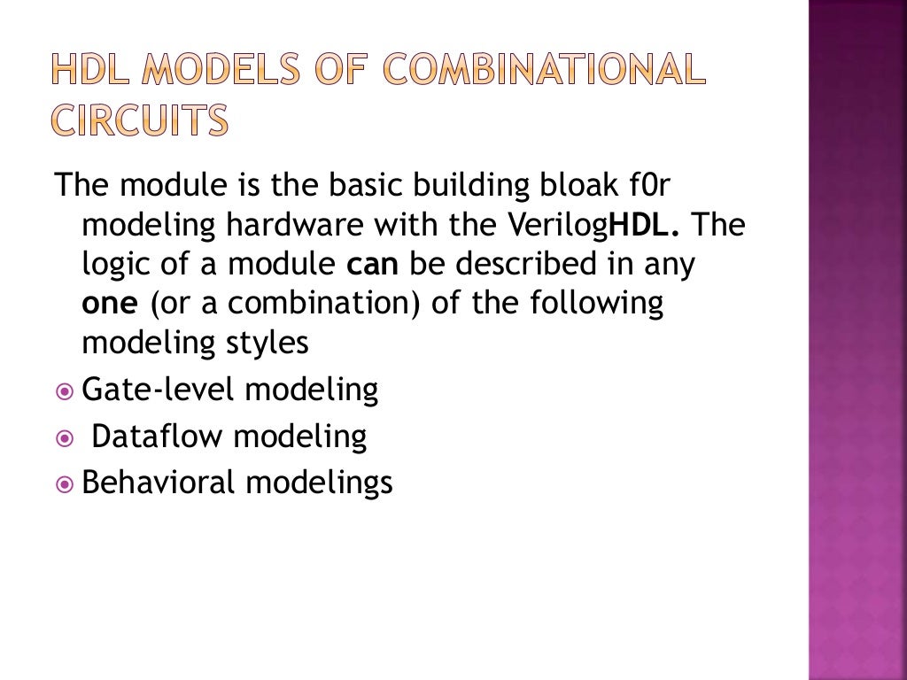 Hdl Hardware Description Language Presentation