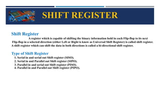 Registers and its type DLD | PPTX | Data Storage and Warehousing ...