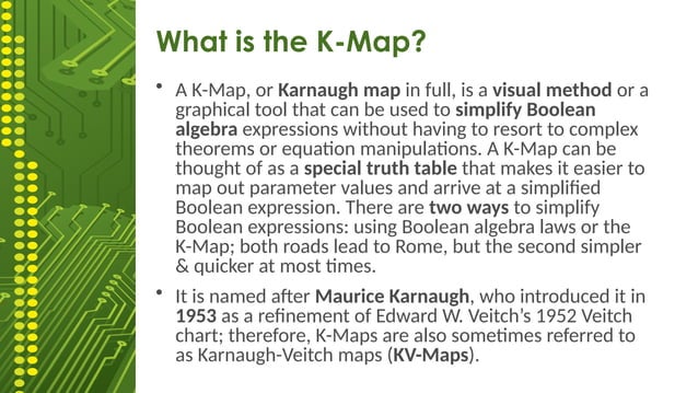 DLD Presentation – K-Map (2 & 3 Variable).pptx | Programming Languages ...