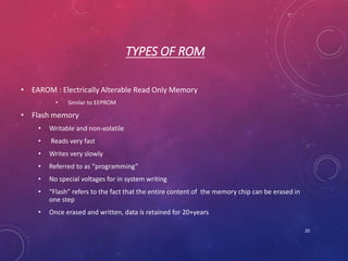 Memory And Storages | PPT