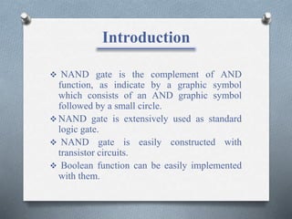 implementation of NAND gate | PPTX