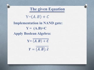 implementation of NAND gate | PPTX