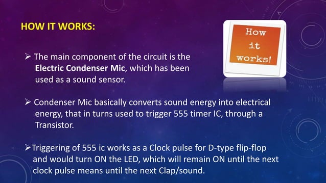 Clap On Clap Off Switch | PPT