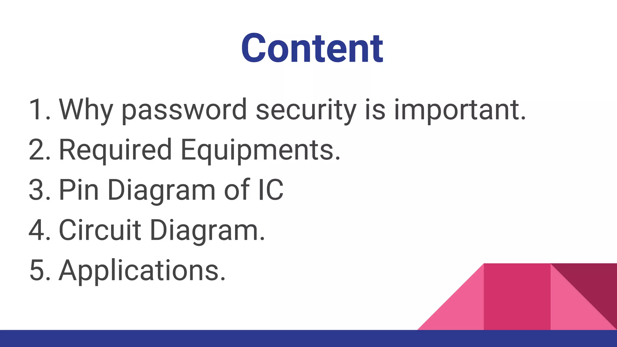 Password Security System | PPT