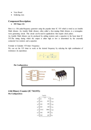 Digital Clock Using Logic Gates | DOCX