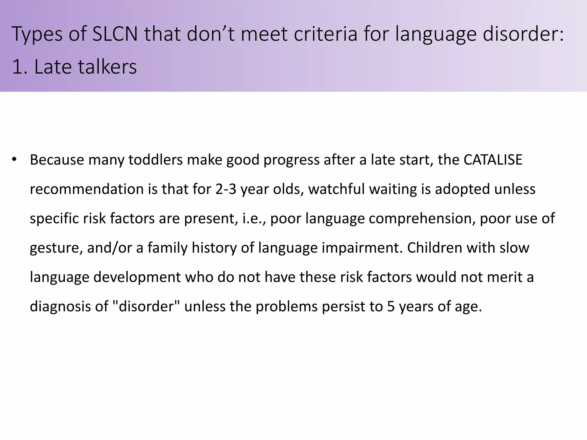 Developmental Language Disorder (DLD): The consensus explained | PPTX