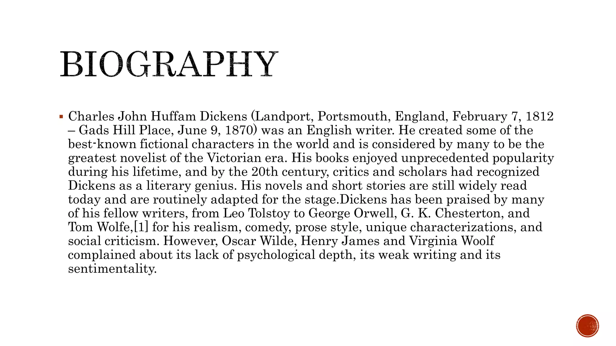 Charles Dickens | PPT