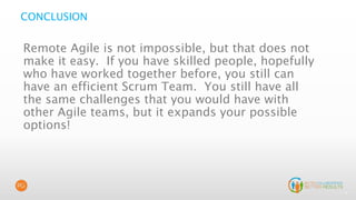 Lessons learned from managing a distributed agile team | PPTX