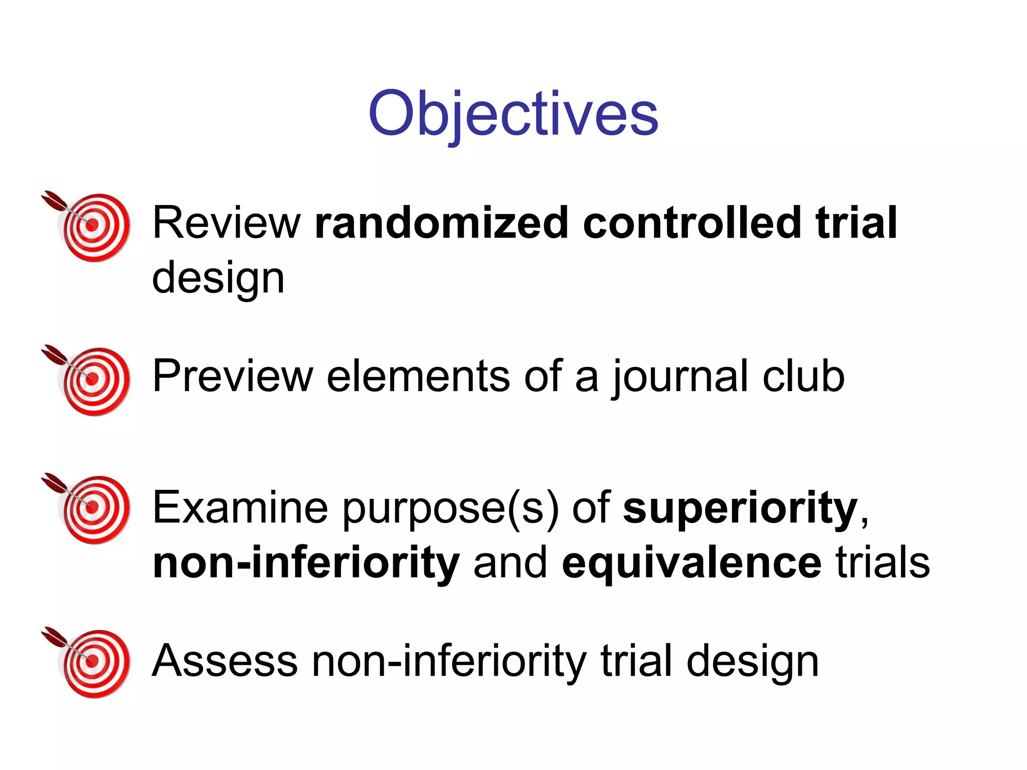 Superiority, Equivalence, and Non-Inferiority Trial Designs | PDF