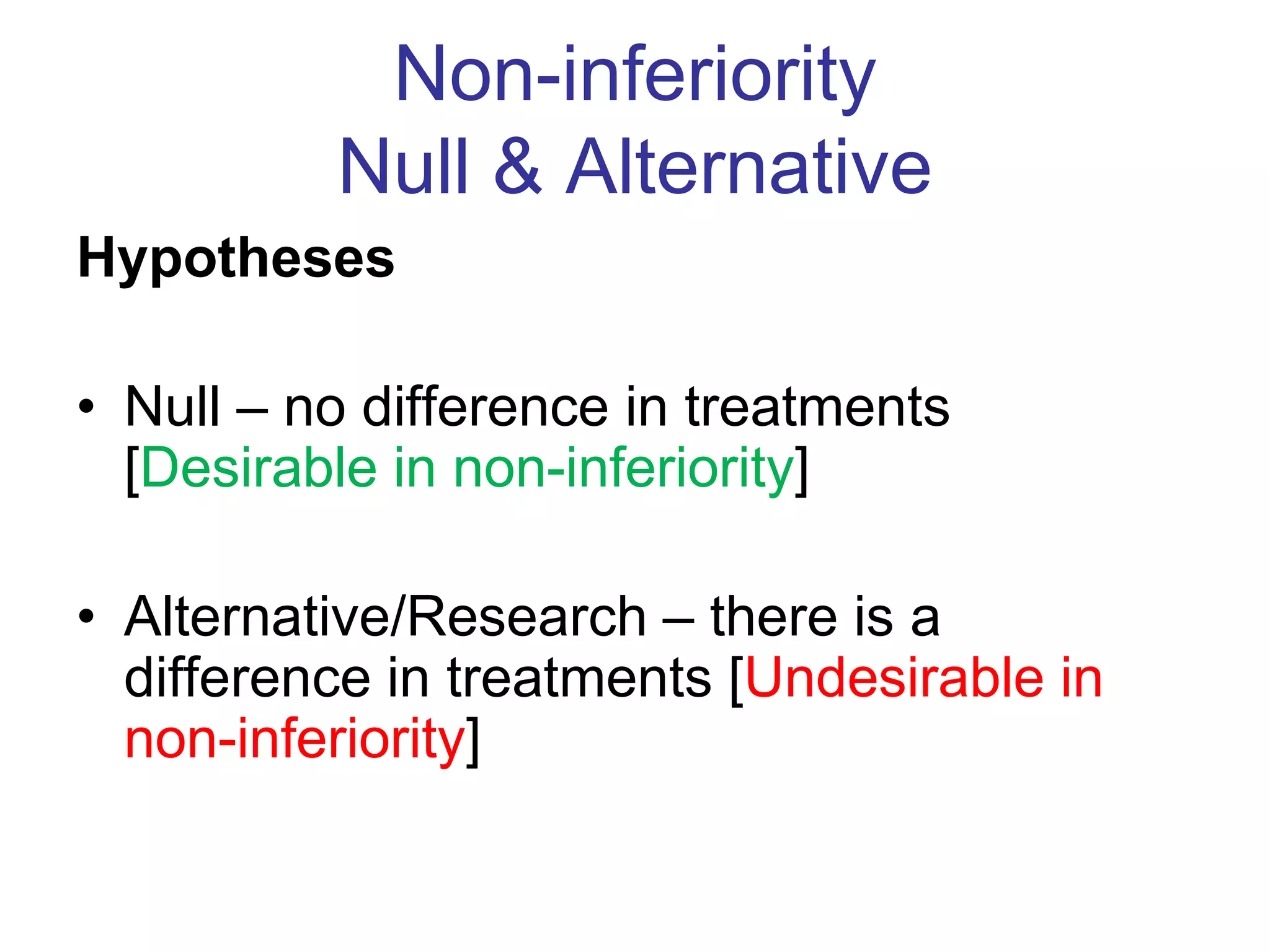 Superiority, Equivalence, and Non-Inferiority Trial Designs | PDF