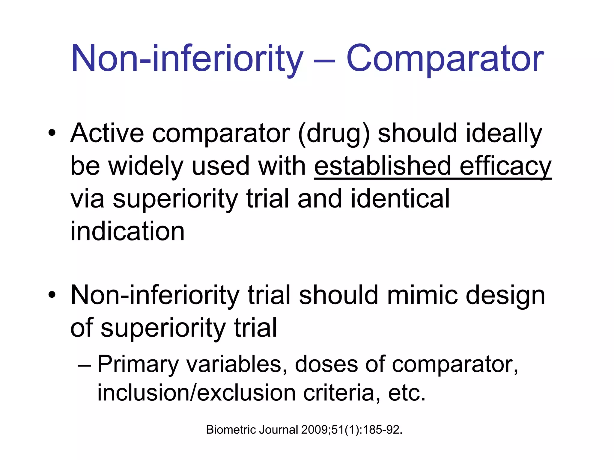 Superiority Equivalence And Non Inferiority Trial Designs Ppt