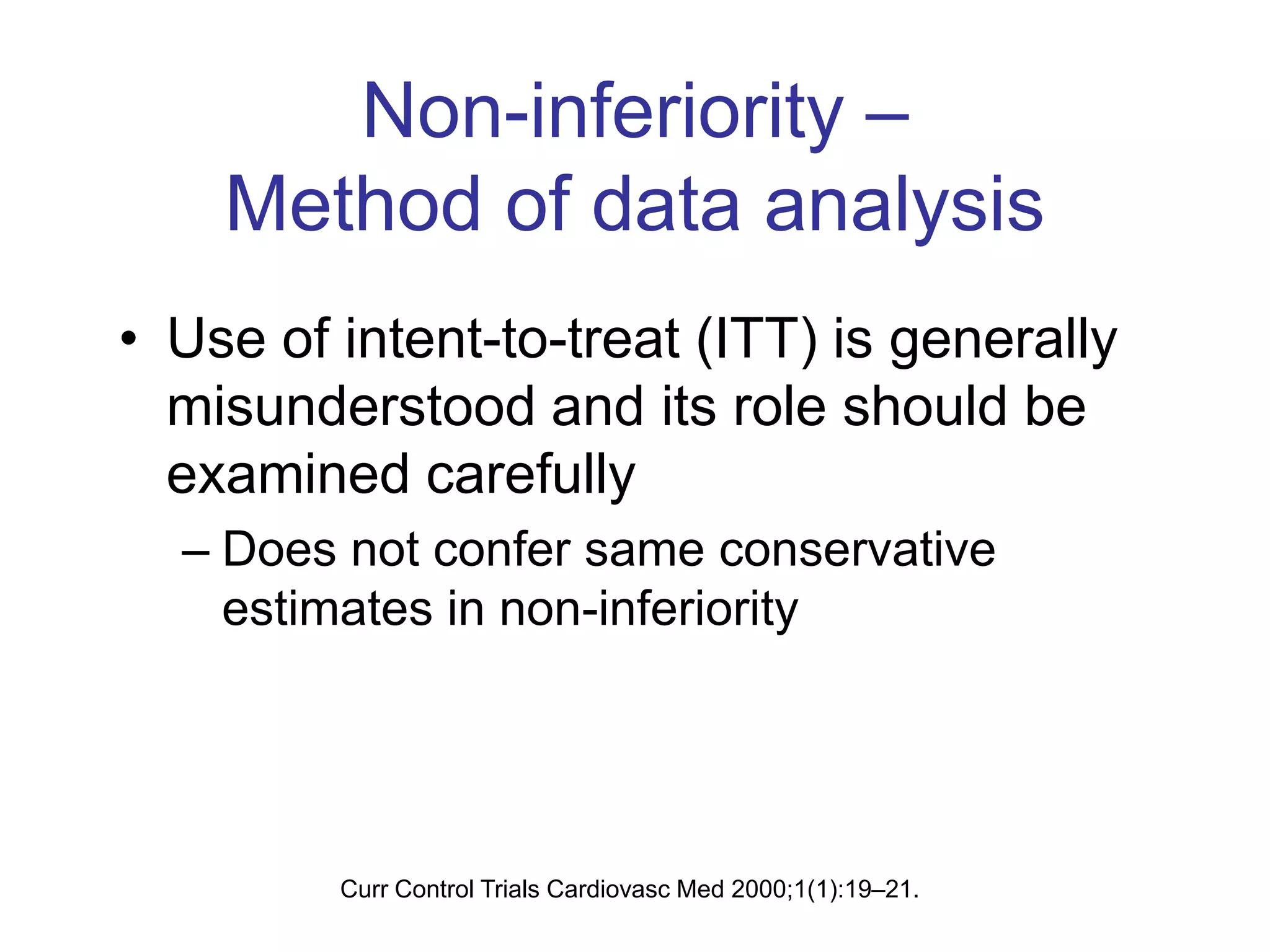 Superiority, Equivalence, and Non-Inferiority Trial Designs | PDF