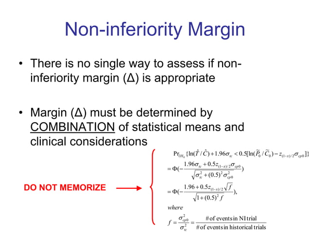 Superiority, Equivalence, and Non-Inferiority Trial Designs | PDF ...