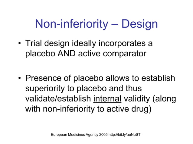 Superiority, Equivalence, and Non-Inferiority Trial Designs | PDF ...
