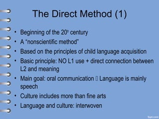 Language teaching: Approaches and methods | PPT