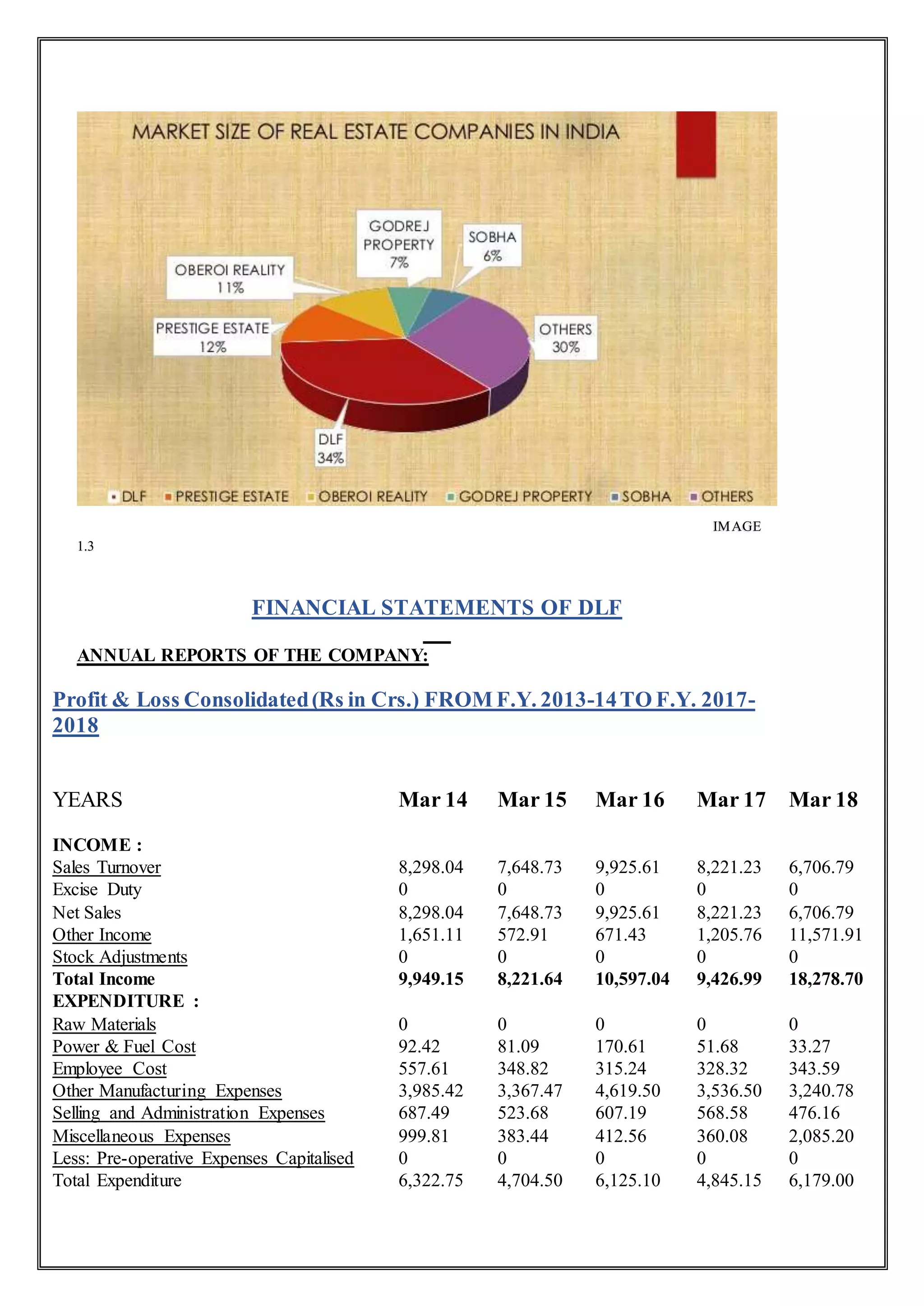Complete Financial analysis of DLF | DOCX