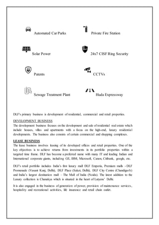 Complete Financial analysis of DLF | DOCX