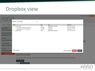 The Avalon Media System: Implementation and Community | PPTX