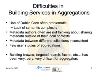 DLF Aquifer MODS Implementation Guidelines | PPT | Databases | Computer Software and Applications