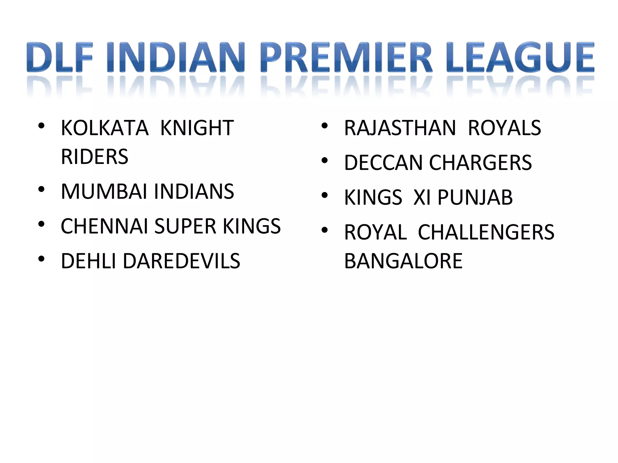 IPL | PPT