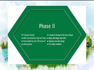 Dlf Capital Greens Phase 1, Phase 2 & Phase 3 | PPTX