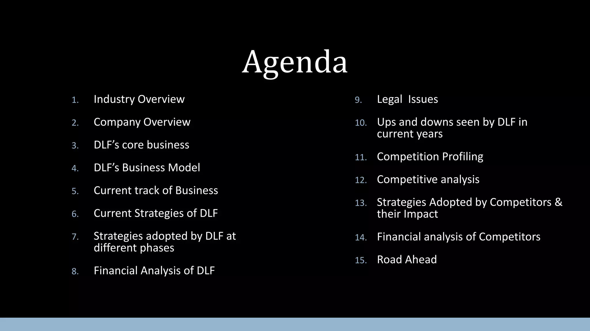 DLF - A Company Analysis from a Strategic Perspective | PPTX