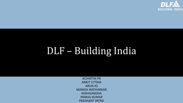 DLF - A Company Analysis from a Strategic Perspective | PPTX | Business ...