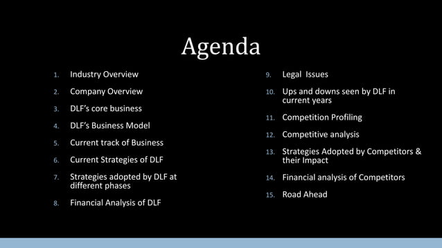 DLF - A Company Analysis from a Strategic Perspective | PPTX | Business Accounting & Finance ...
