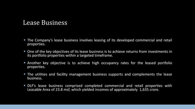 DLF - A Company Analysis from a Strategic Perspective | PPTX | Business Accounting & Finance ...