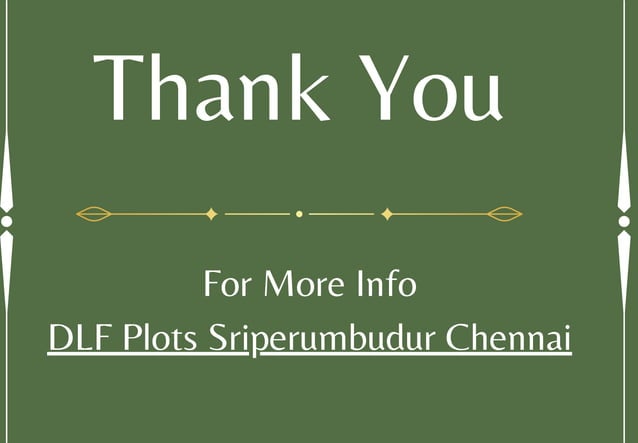 DLF Plots Sriperumbudur in Chennai E Brochure Pdf | PDF