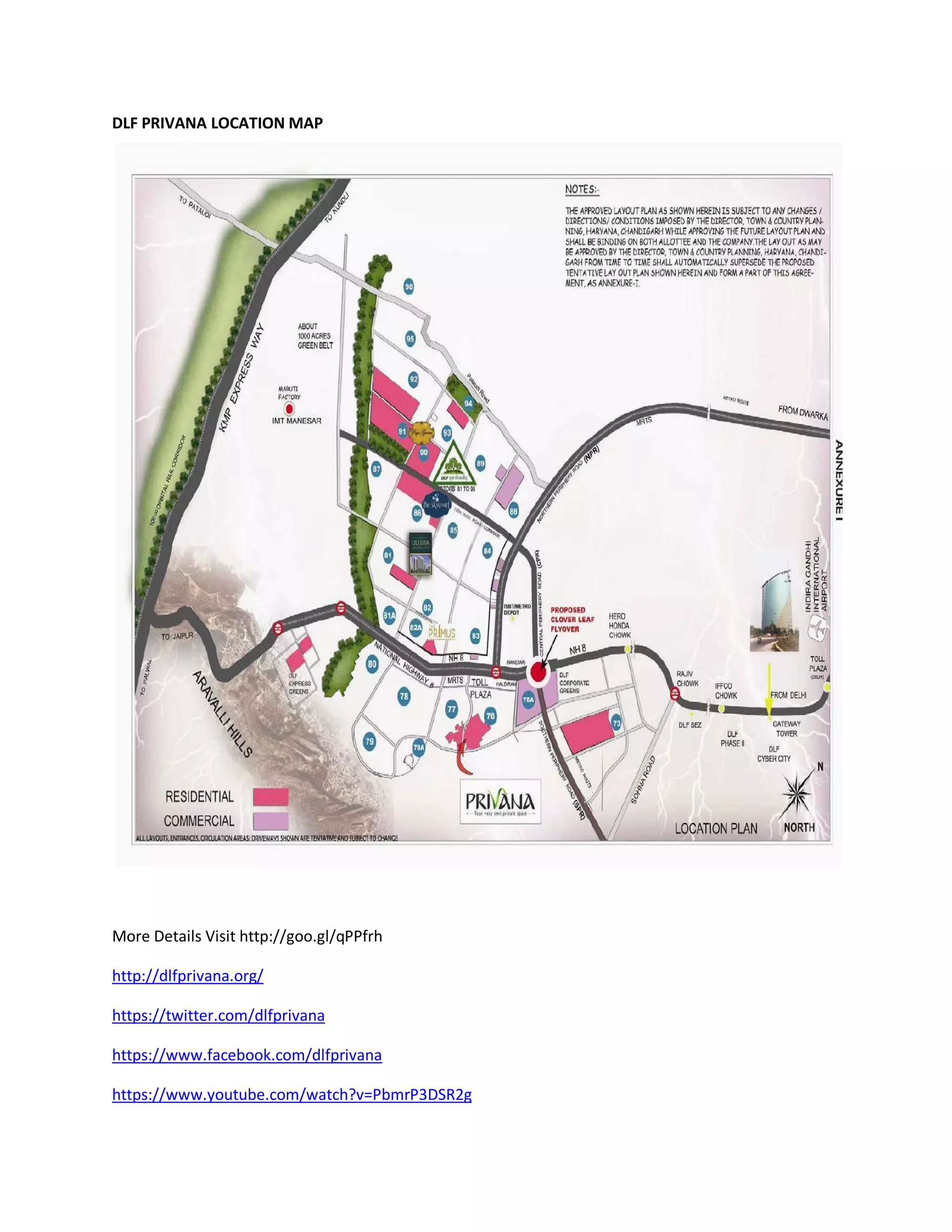 Dlf privana location map | PDF