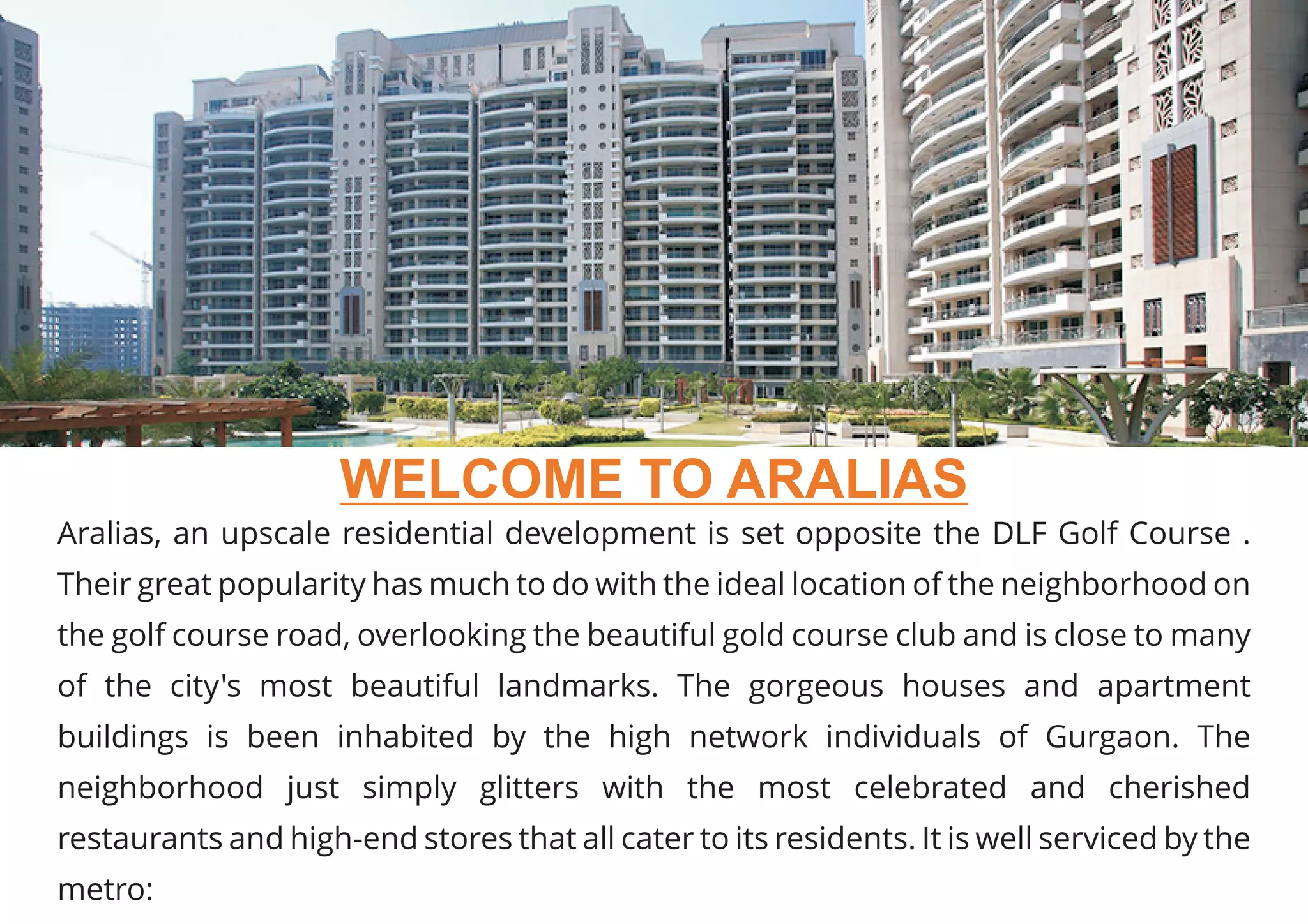 Take look in life inside The Aralias by DLF! | PPT