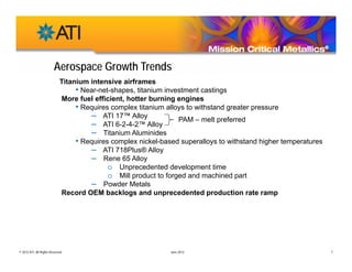 ATI INVESTOR PRESENTATION | PDF | Business Accounting & Finance | Business