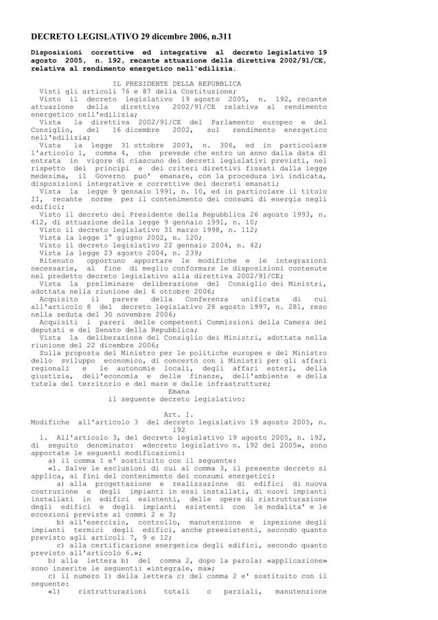 DL 311, 29 dicembre 2006 | PDF