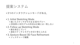 [DL輪読会]DeepSketch2Face: A Deep Learning Based Sketching System for 3D ...