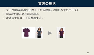 [DL Hacks 実装]The Conditional Analogy GAN: Swapping Fashion Articles on People Images | PPT