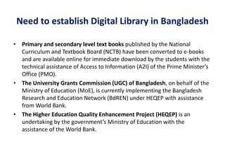 D libraries in bangladesh | PDF