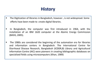 D libraries in bangladesh | PDF