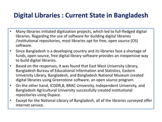 D libraries in bangladesh | PDF